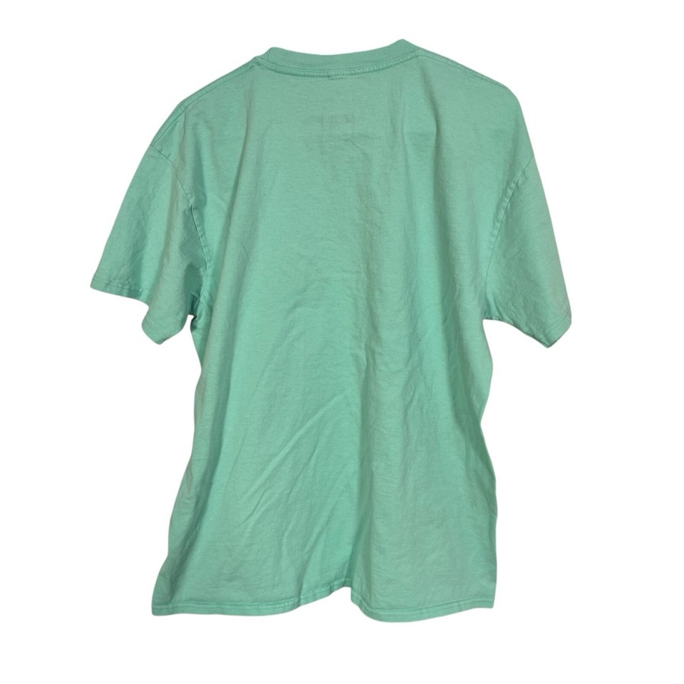 Men’s T-Shirt Red Eight Brand "Anti Social" Turquoise Embroidered Logo ...