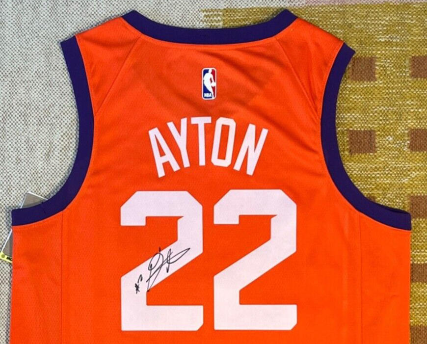 Deandre Ayton Signed Autograph Phoenix Suns NBA Jersey USA Arizona ...