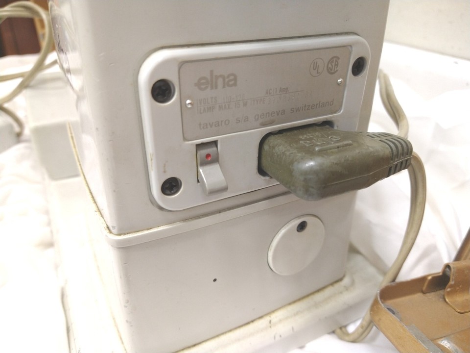 VIntage Elna Special Sewing Machine In Metal Case Tested Working May ...