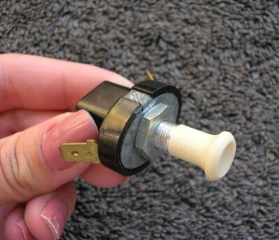 HELLA PULL SWITCH IVORY WHITE PORSCHE 356 911 KDF VW SPLIT OVAL BUG BUS ...