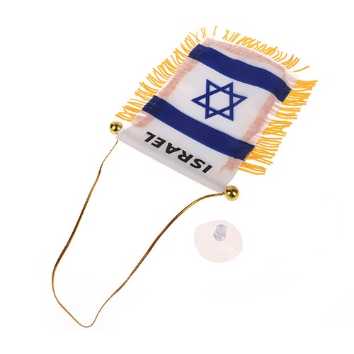 1Pcs Mini Banner Flag Pennant Window Mirror Cars Country Banner IsraY7 ...