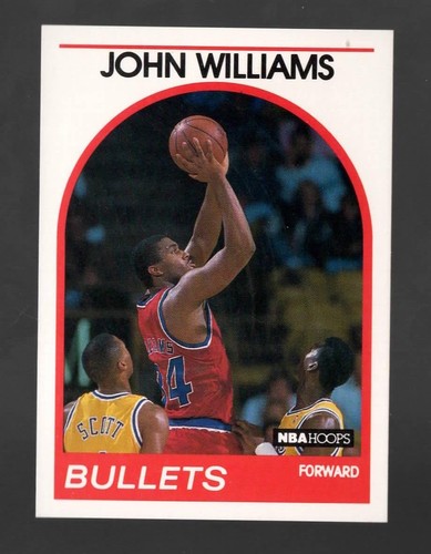 1989-90 Hoops John Williams Washington Bullets #254 Near Mint or Better ...