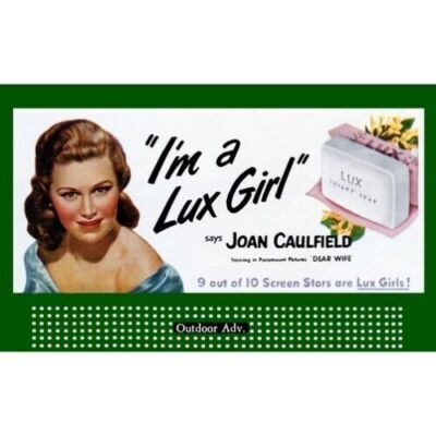 HO 1 1/2" x 3" BILLBOARD SIGN GLOSSY INSERT LUX SOAP | eBay