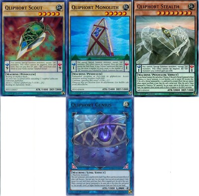 Yugioh Qliphort 2024 Deck - Stealth - Scout - Genius - NM - 55 Cards | eBay