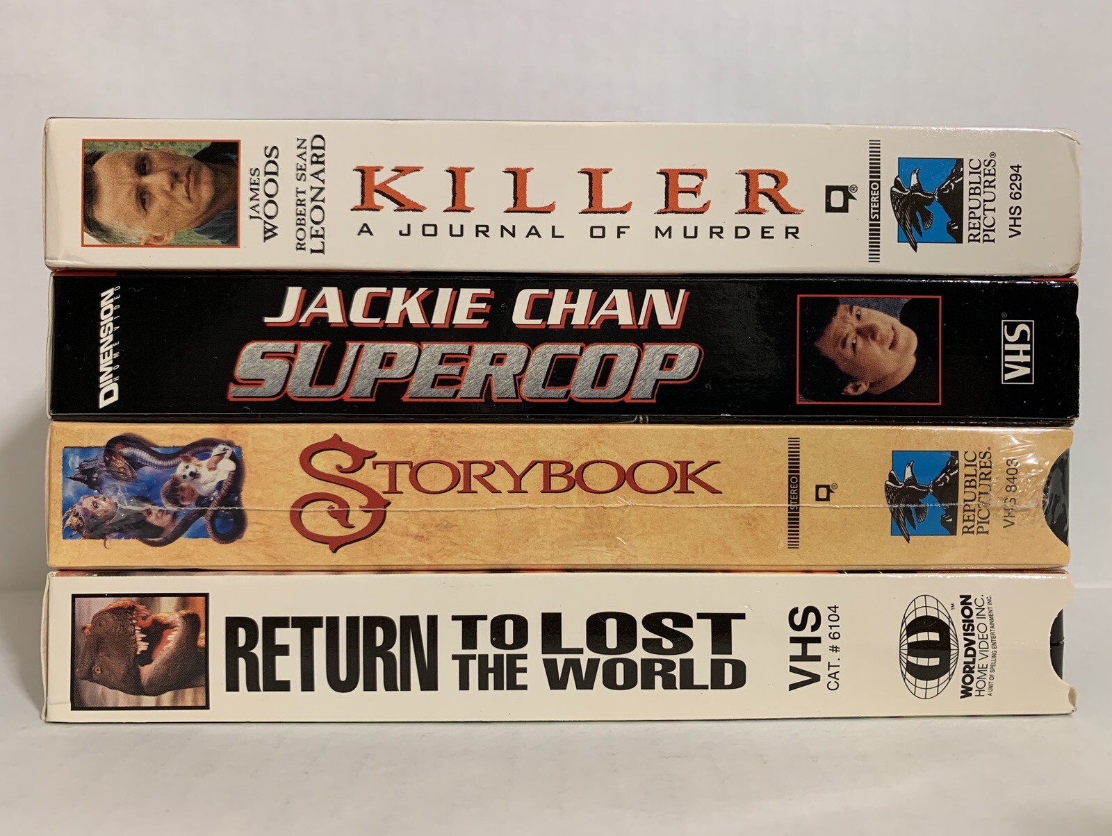 Lot of 4 Demo Promo Screener VHS Tapes: Killer, Lost World, Storybook ...