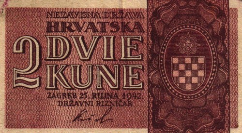 05 Croatia / Kroatien P8b 2 Kuna 1942 Serie BS | eBay