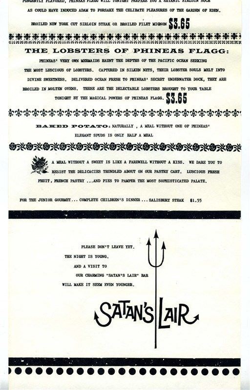 Phineas Flagg's Menu Pacific Coast Highway Santa Monica California ...