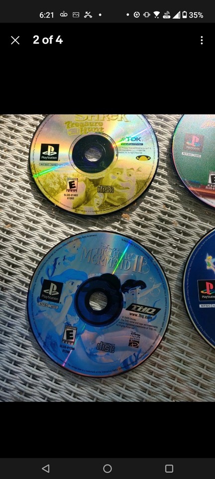 PS1 Disc Only Lot Disney Games Wholesale Little Mermaid Tiny Toons ...