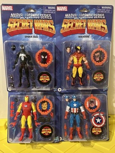 Hasbro Marvel Legends Secret Wars Lot Wolverine Iron Man Cap Iron Man ...