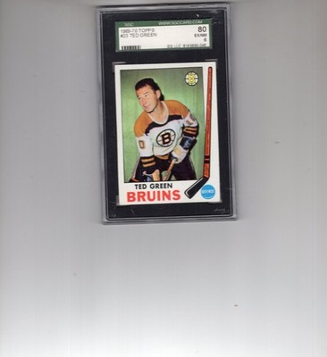 1969 Topps Ted Green Boston Bruins SGC 6 ex/nm | eBay