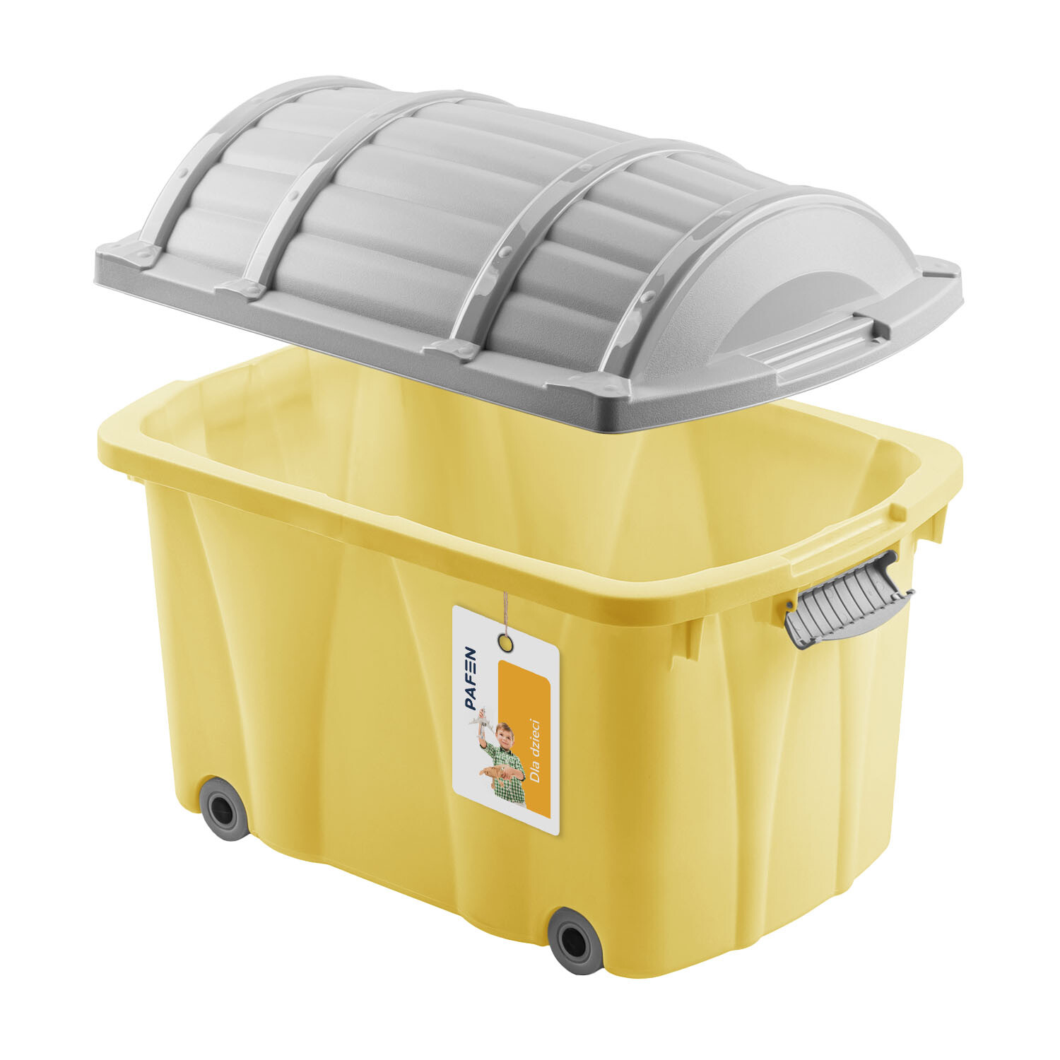 PAFEN Piraten Aufbewahrungsbox Kinder Spielzeug Box Kiste Box Rollen ...