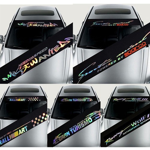 Self-adhesive Reflective Letters Stickers Auto Car Front Window Decal ...