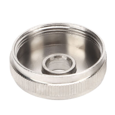 (Trumpet Bottom Valve Cap)3x Trumpet Valve Cap Metal Silver Screw ...