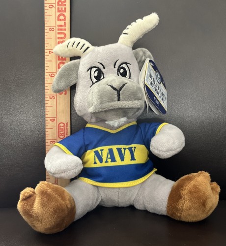 NAVY GOAT MASCOT “Bill” 9” Plush Stuffed Animal-Goffa International-US ...