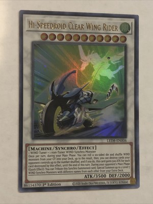 Yu-Gi-Oh! TCG Hi-Speedroid Clear Wing Rider Legendary Duelists: Synchro ...