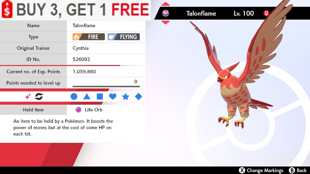 Pokemon Talonflame Shiny