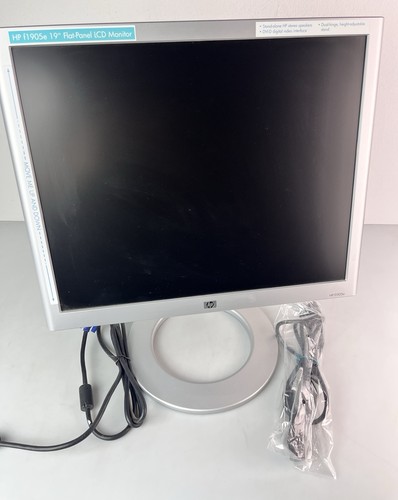 HP f1905 19" Flat -P anel LCD Monitor Adjustable Screen with Stand ...