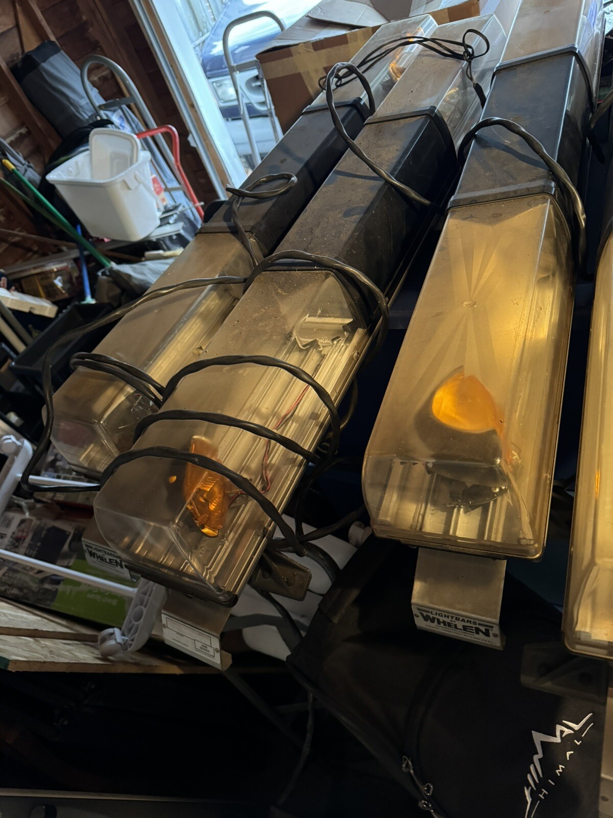 Whelen Edge 9000 Light Bar Lot Of 4 - Val-U-Bar Low Profile Lightbar ...