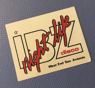 Nightlife Night Life Disco IBZ West End San Antonio Texas Rare Promo ...