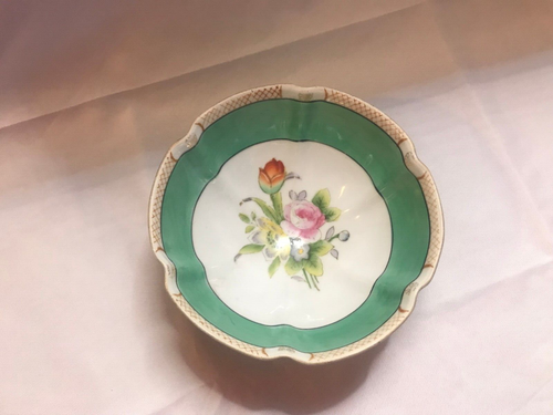 Vintage Noritake Footed Bowl - Hand Painted - Red Morimura Back Stamp ...