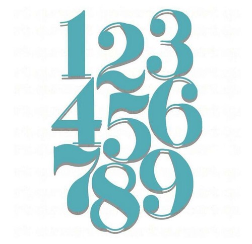 Number Metal Cutting Dies Craft Scrapbooking Embossing Stencil DIY ...