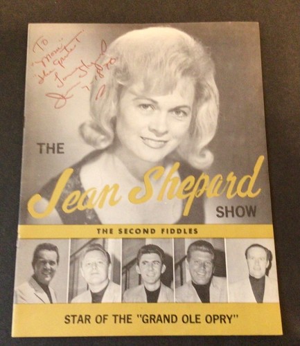 The Jean Shepard Show Autograph Signed Grand Ole Opry Publication 6 pg ...