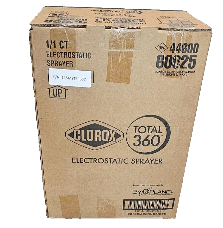 Lot 5 Clorox Total 360 System Electrostatic Sprayer, Cart System ...