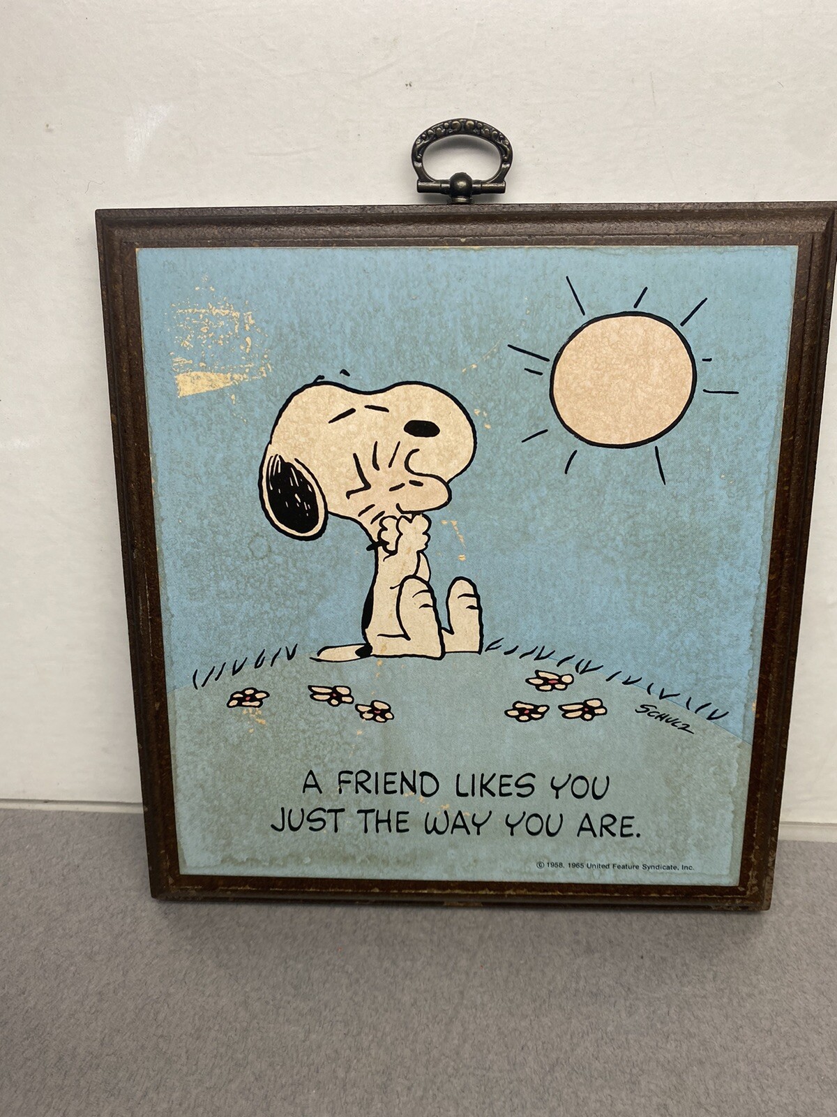 Vintage Hallmark Peanuts Snoopy A Friend Likes You Just The Way You Are ...