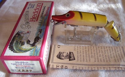 042224 HEDDON SPECIAL EDITION WOOD VAMP LURE 4.75" BOX PAPER #1239 ...