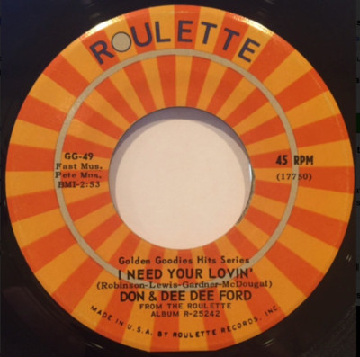 Don Gardner and Dee Dee Ford / Buster Brown – I Need Your Lovin ...