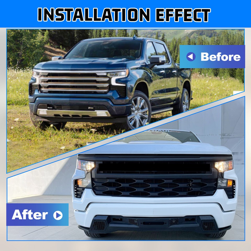 For 2022-2026 Chevrolet Silverado 1500 Front Bumper w/Winch Plate+Skid ...