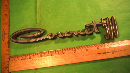 BV04 Dodge Coronet 500 Fender Emblems Vntge 1965-6 #2449936 &2578808 ...