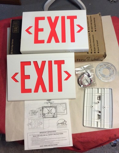 Dual Lite Liteforms LX Series LED Exit Signs 120/277 VAC Operation. | eBay