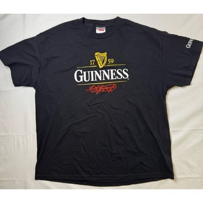 Guinness Beer T Shirt Black 1759 Arthur Guinness Signature XL Pre ...