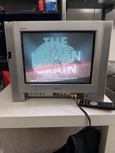 Sony Trinitron KV-13FS100 13 inch Flat Tube CRT Retro Gaming TV Vintage ...