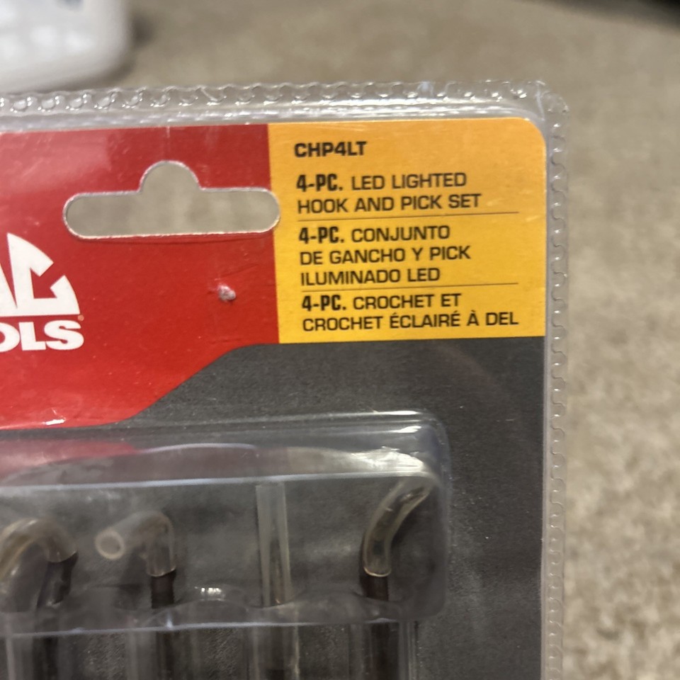 MAC tools 4 pc led lighted hook and pick set chp4lt4 new | eBay