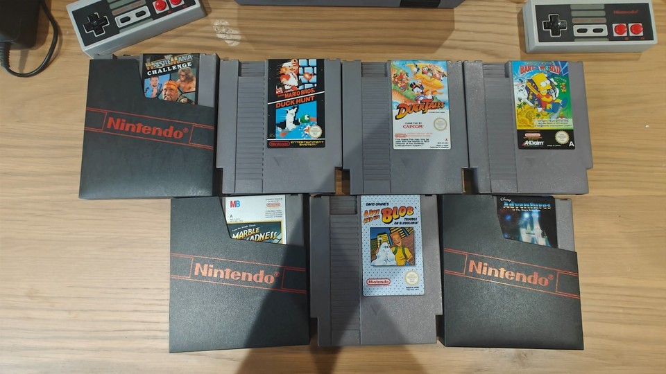 Nintendo NES Console Bundle – 2 Controllers + 7 Classic Games – Fully ...
