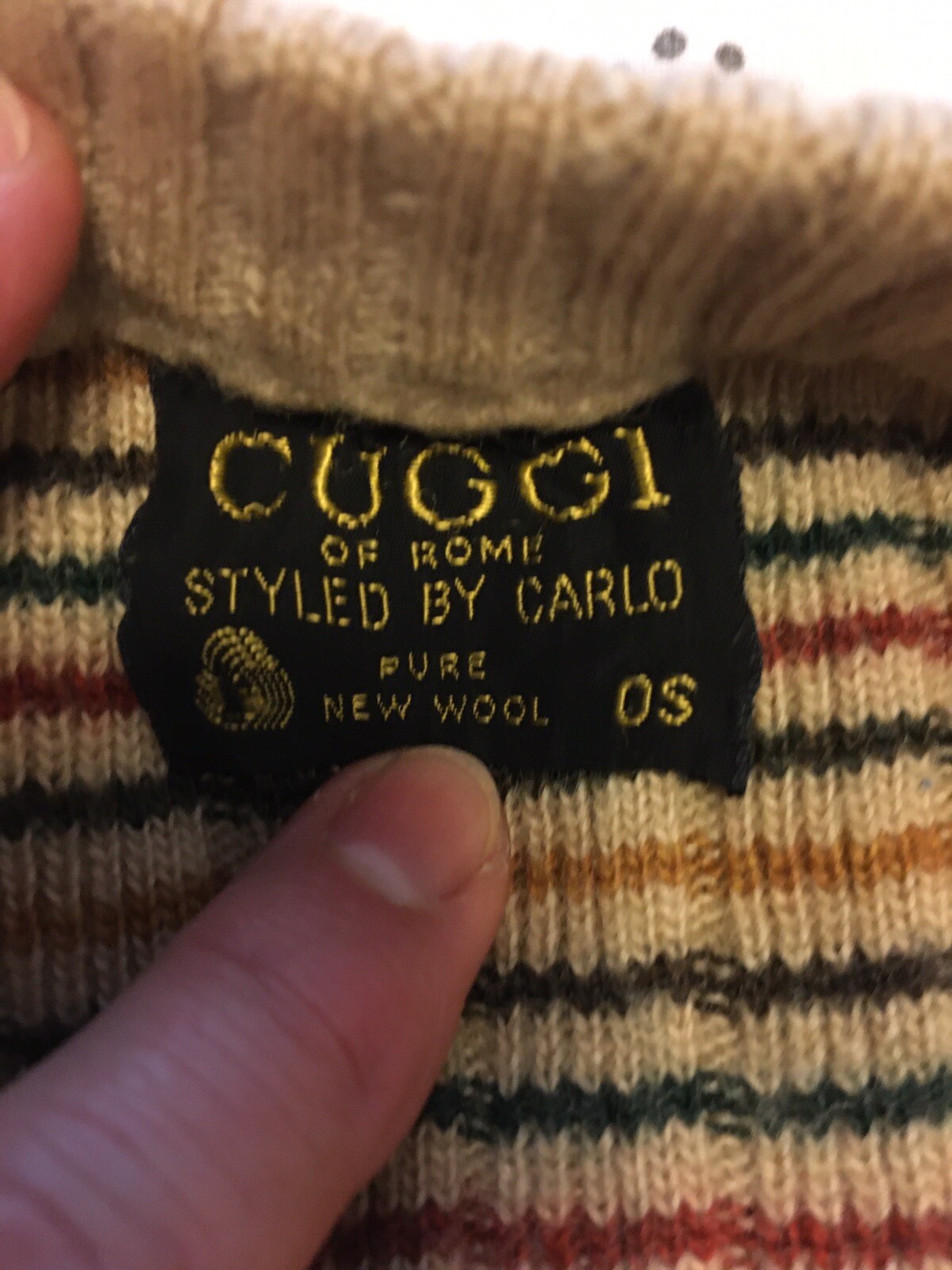 Striped Jumper - Pure Wool - Cuggi Brand - Size OS, Small - Original ...