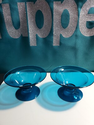 Tupperware Dessert Pudding Dish Sheerly Elegant Peacock Teal Set Of 2 ...