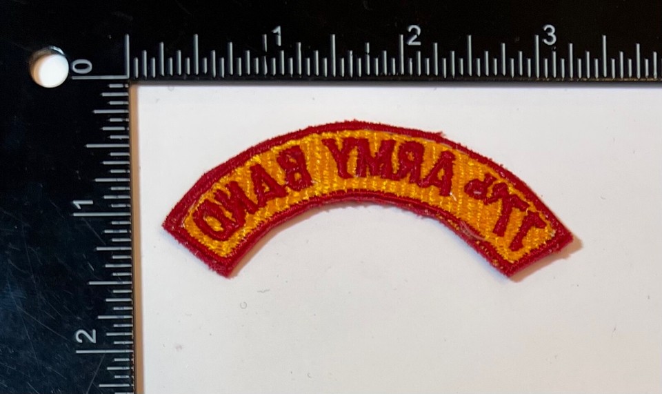 Cold War US 77th Army Band Tab Arc Patch | eBay