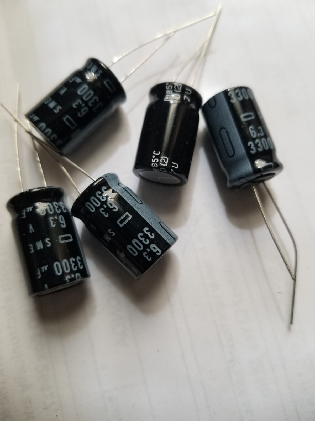 10x Nippon Chemi-Con 3300UF 6.3V Aluminum Electrolytic Capacitor 85C ...