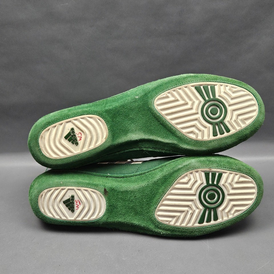 Adidas Combat Speed 4 Wrestling Shoes Mens 14 Green Gray Combat MMA ...