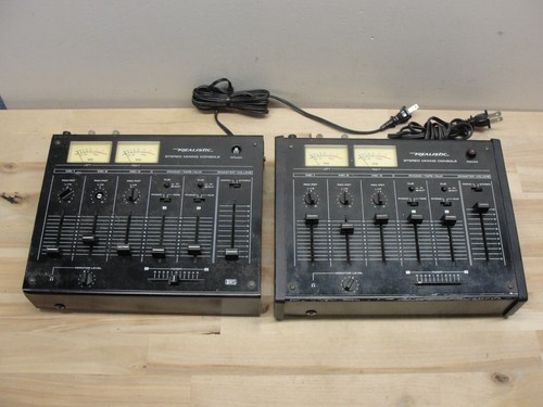2 VINTAGE REALISTIC STEREO MIXING CONSOLES 32-1200C | eBay