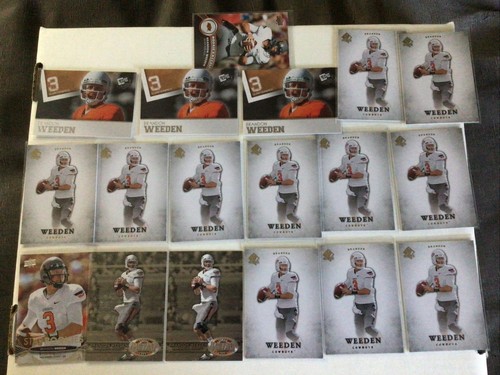 (18) 2012 Brandon Weeden Rookie Card Lot Oklahoma State Cowboys | eBay