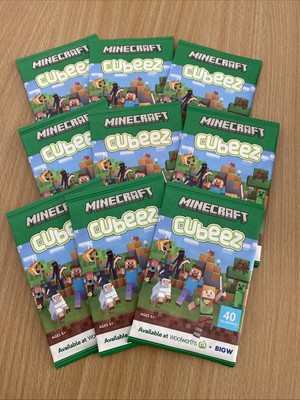 9 X Woolworths MINECRAFT Cubeez Unopened Packs 2025 | eBay