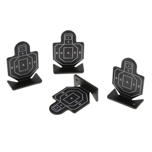 4pcs Metal Practice Silhouette Shooting Aim Target Mini Plinking ...