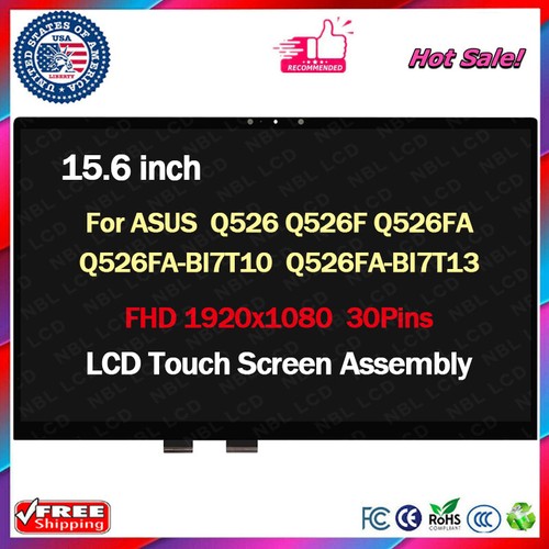 15.6" for ASUS Q526 Q526F Q526FA Q526FA-BI7T13 LCD Display Touch Screen ...