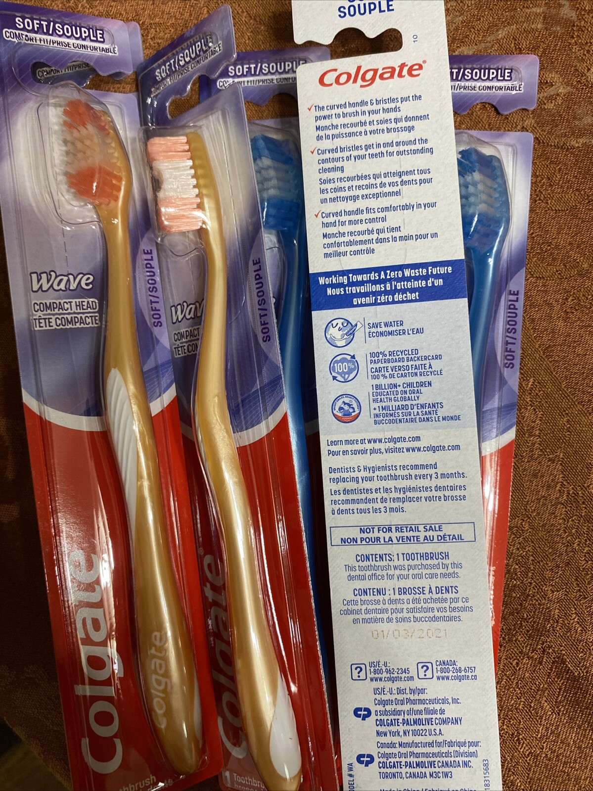 Lot of 18 Colgate Wave Comfort Fit Compact Head Soft Toothbrushes | eBay