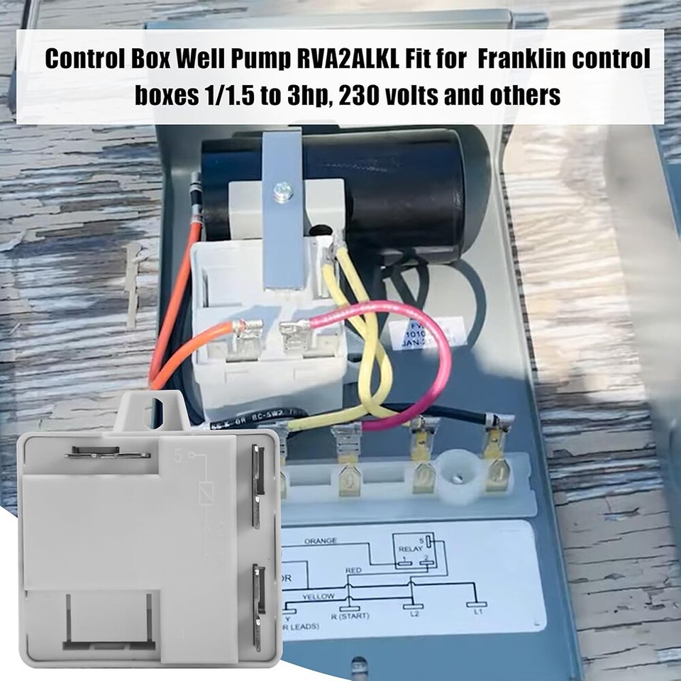 rva2alkl Control Well Pump Relay for Franklin box 155031102 155031110 ...