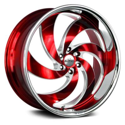 26 inch 26x10 Strada RETRO 6 Candy Red wheels rims 6x5.5 6x139.7 +26 | eBay